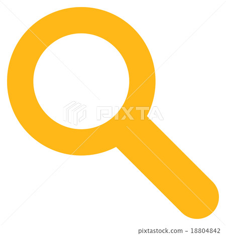 Search flat yellow color icon - Stock Illustration [18804842] - PIXTA