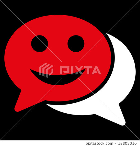 Happy Chat Icon - Stock Illustration [18805010] - PIXTA