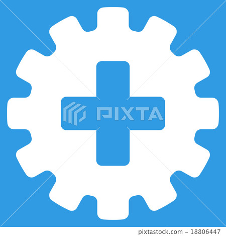 Plus Gear Icon - Stock Illustration [18806447] - PIXTA