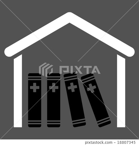 Medical Library Icon - Stock Illustration [18807345] - PIXTA