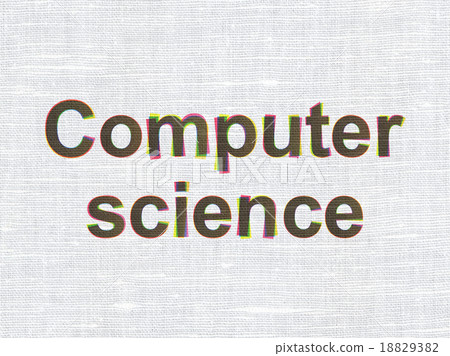 Science concept: Computer Science on fabric - Stock Illustration ...