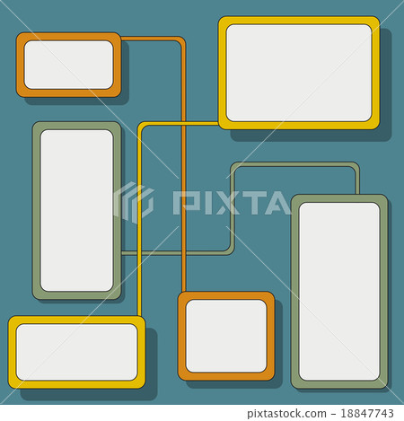 Infographic connected elements - Stock Illustration [18847743] - PIXTA