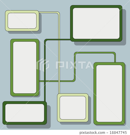 Infographic connected elements - Stock Illustration [18847745] - PIXTA