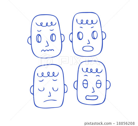 Male face · Facial expression icon illustration... - Stock Illustration ...
