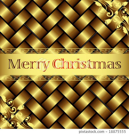 Merry Christmas Christmas title gold 5 - Stock Illustration [18875555 ...