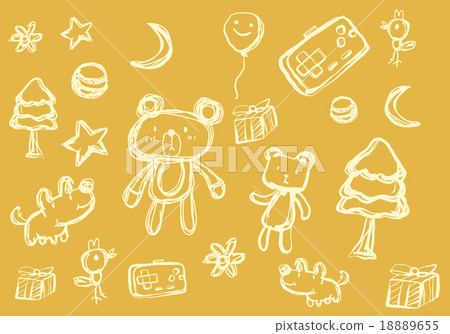 Brown cartoon pattern-插圖素材 [18889655] - PIXTA圖庫