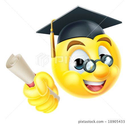 Graduate Graduation Emoji Emoticon-插圖素材 [18905433] - PIXTA圖庫