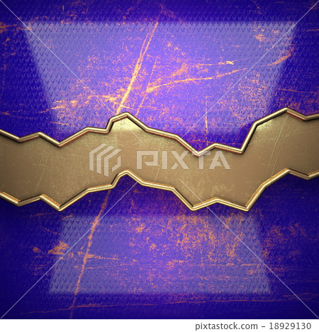 golden background painted in blue - Stock Illustration [18929130] - PIXTA