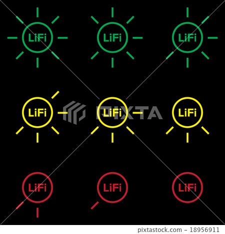 LiFi Icon set - Stock Illustration [18956911] - PIXTA