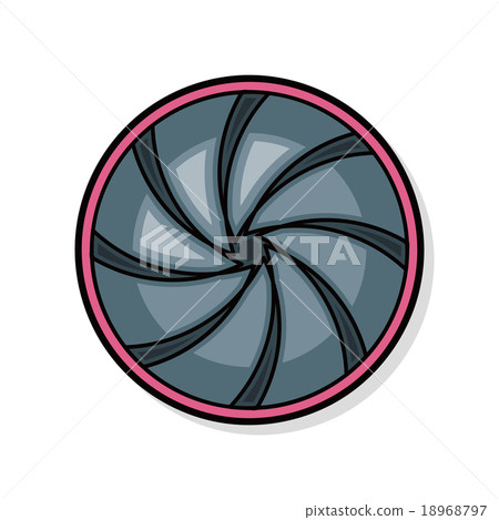 camera lens doodle - Stock Illustration [18968797] - PIXTA