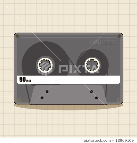 vector, audio, tape - Stock Illustration [18969109] - PIXTA