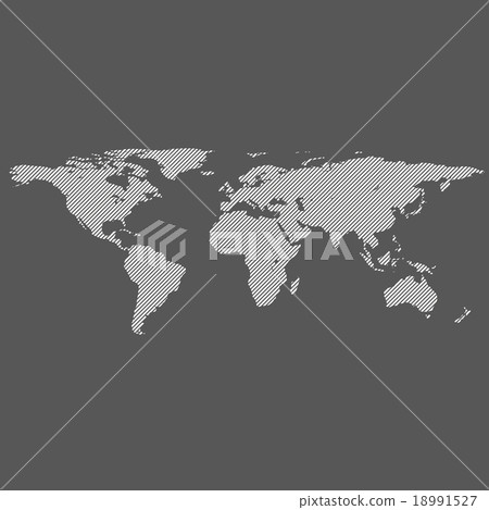 diagonal lines world map - Stock Illustration [18991527] - PIXTA
