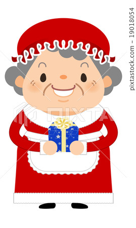 Grandma wearing Santa's costume - Stock Illustration [19018054] - PIXTA