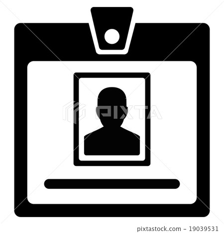 Person Badge Icon - Stock Illustration [19039531] - PIXTA