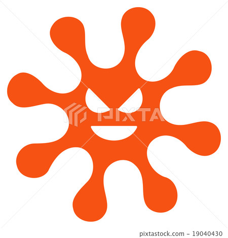 Evil Bacteria Icon - Stock Illustration [19040430] - PIXTA
