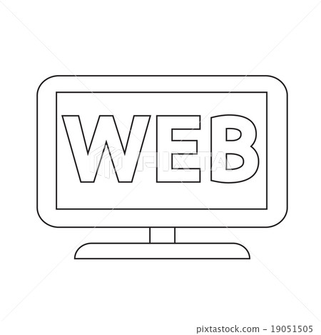 Web TV icon - Stock Illustration [19051505] - PIXTA
