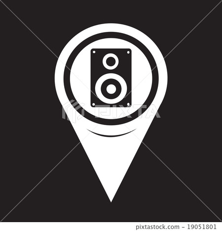 Map Pointer Audio speakers icon - Stock Illustration [19051801] - PIXTA