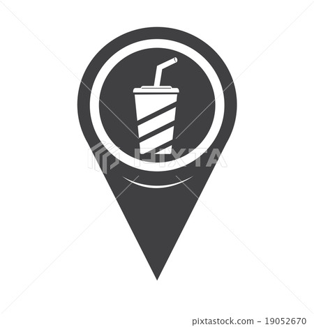 Map Pointer Drink Icon - Stock Illustration [19052670] - PIXTA