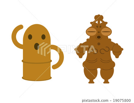 Haniwa and herbs - Stock Illustration [19075800] - PIXTA