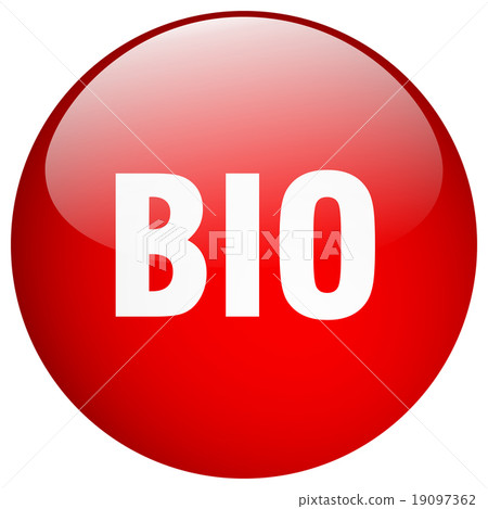 bio red round gel isolated push button - Stock Illustration [19097362 ...
