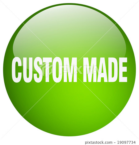 custom made green round gel isolated push button - Stock Illustration ...