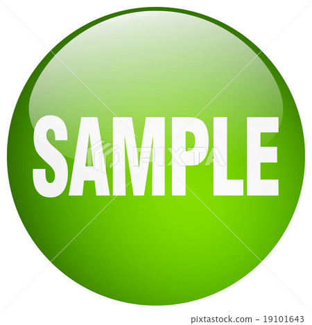 sample green round gel isolated push button - Stock Illustration ...