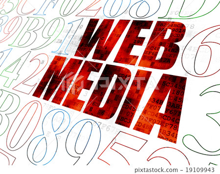 Web design concept: Web Media on Digital - Stock Illustration [19109943 ...