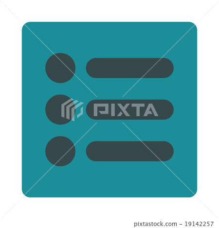 Items flat soft blue colors rounded button - Stock Illustration ...