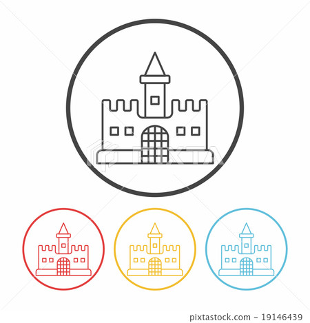 toy castle icon - Stock Illustration [19146439] - PIXTA