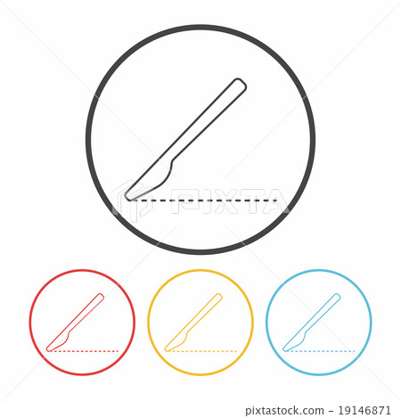 Scalpel line icon - Stock Illustration [19146871] - PIXTA