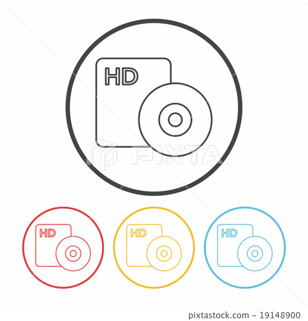 DVD line icon - Stock Illustration [19148900] - PIXTA
