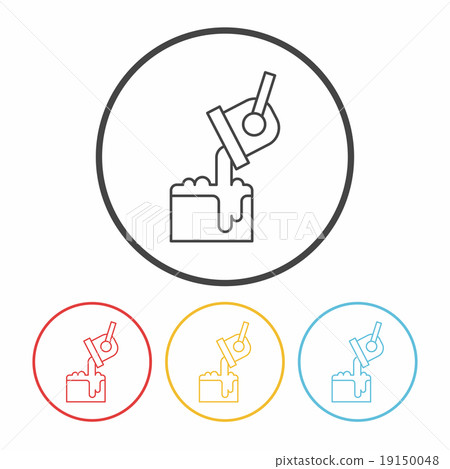 Paint line icon - Stock Illustration [19150048] - PIXTA