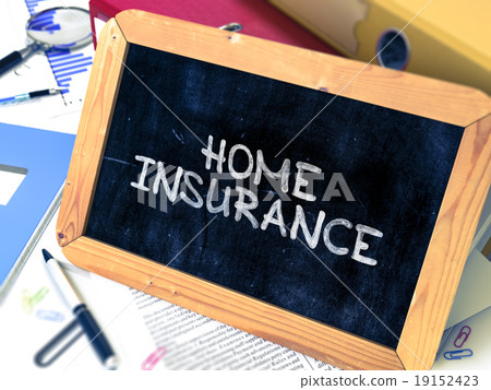 Home Insurance Handwritten on Chalkboard. - Stock Illustration ...