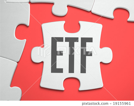 ETF - Puzzle on the Place of Missing Pieces. - Stock Illustration ...
