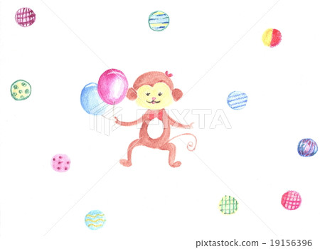 Fancy monkey - Stock Illustration [19156396] - PIXTA