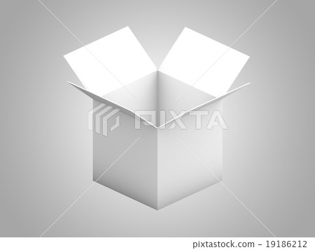 Open box isolated on a white background - Stock Illustration [19186212 ...