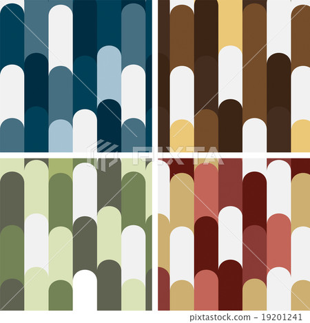 Set Of 4 Seamless Pattern. - Stock Illustration [19201241] - PIXTA