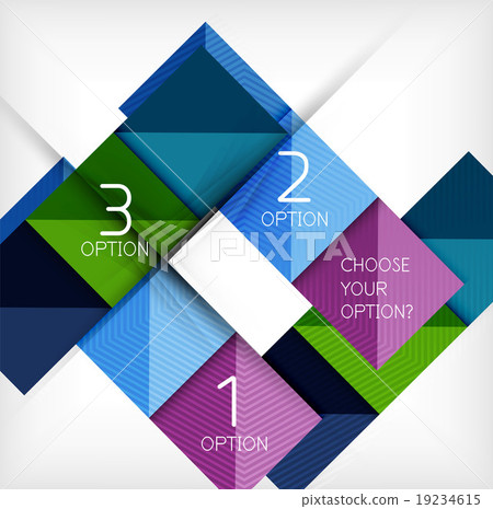 Paper style design templates, square abstract - Stock Illustration ...