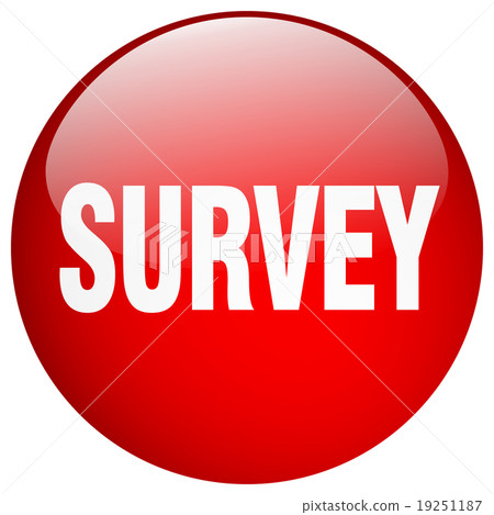 survey red round gel isolated push button - Stock Illustration ...