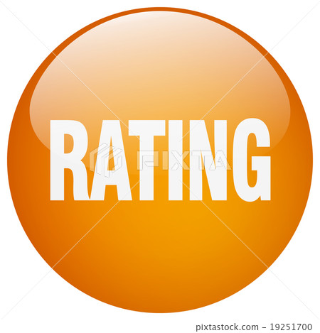 rating orange round gel isolated push button - Stock Illustration ...