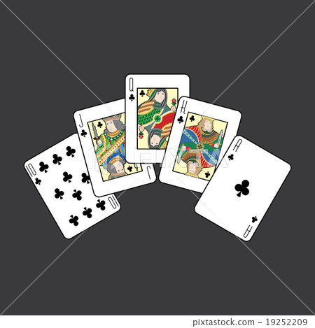 Single playing cards vector: Clubs - Stock Illustration [19252209] - PIXTA