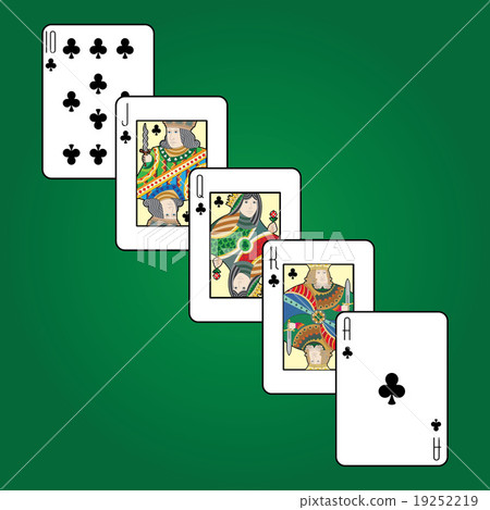 Single playing cards vector: Clubs - Stock Illustration [19252219] - PIXTA