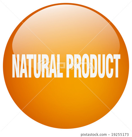 natural product orange round gel push button - Stock Illustration ...