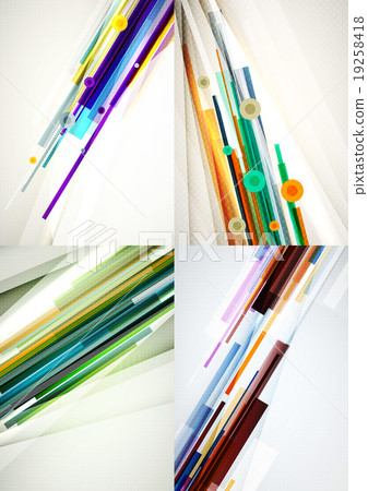 Set of straight lines design abstract backgrounds - Stock Illustration ...