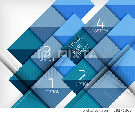 Paper style design templates, square abstract - Stock Illustration ...