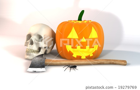 Halloween Still Life with Axe - Stock Illustration [19279769] - PIXTA