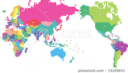 World map country code - Stock Illustration [19289643] - PIXTA