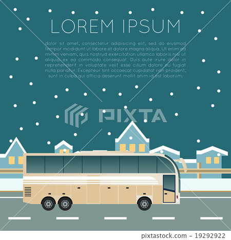 Bus trip banner - Stock Illustration [19292922] - PIXTA