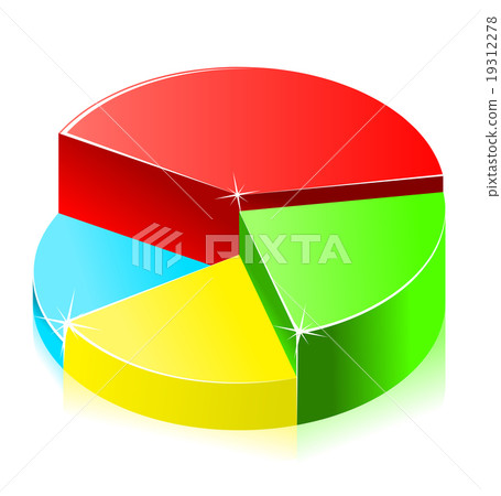 Color circle graph - Stock Illustration [19312278] - PIXTA