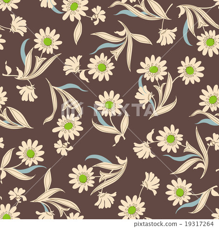 Flower textile pattern - Stock Illustration [19317264] - PIXTA